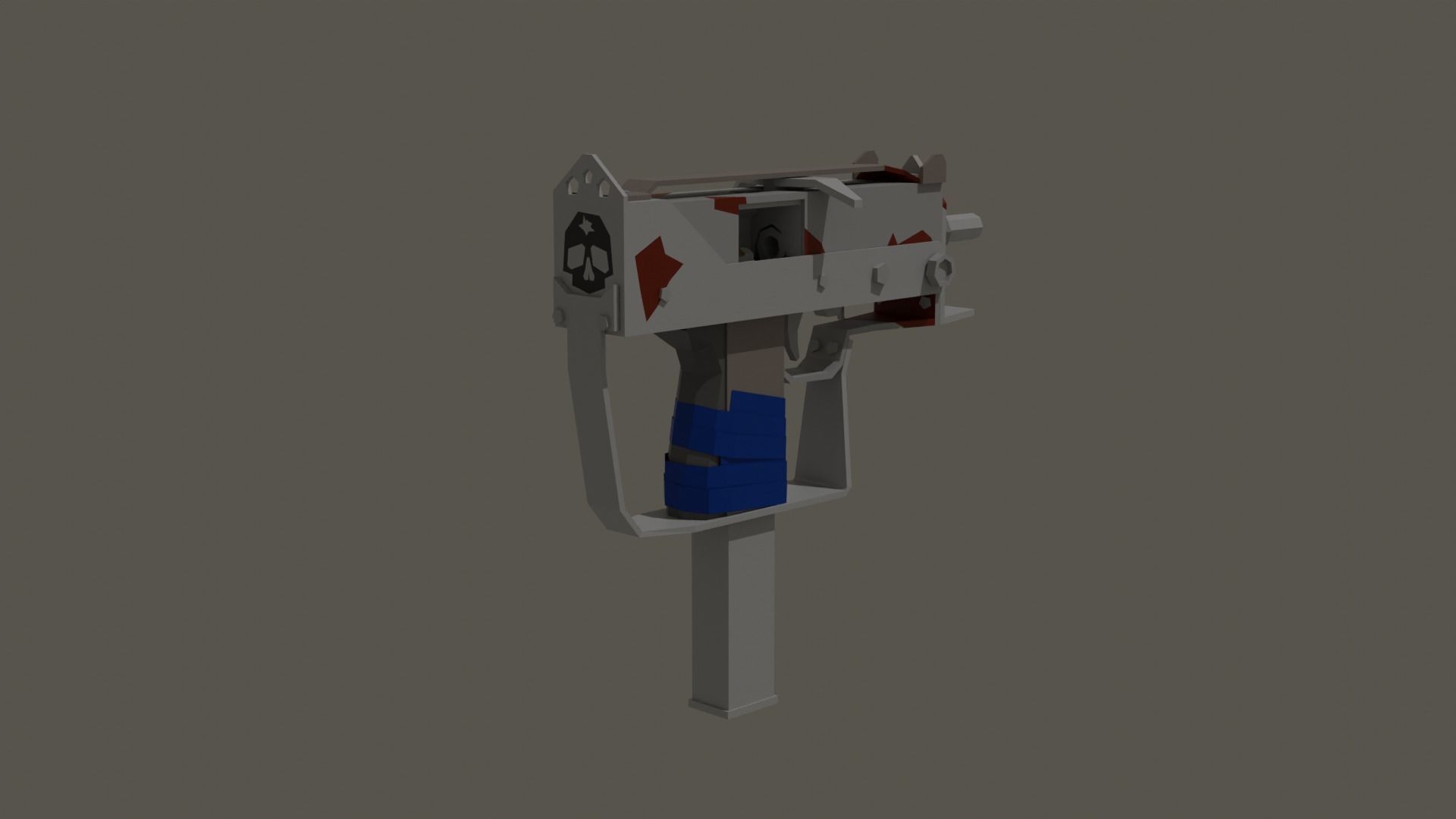 3D model A post-apocalypse style MAC-10 VR / AR / low-poly | CGTrader