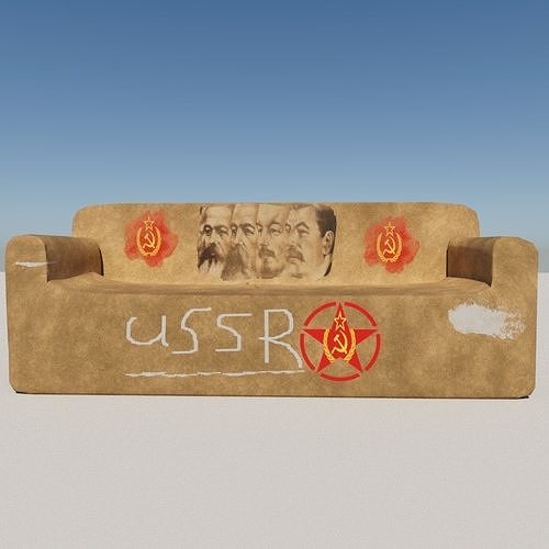 Soviet Union couch 3D model | CGTrader