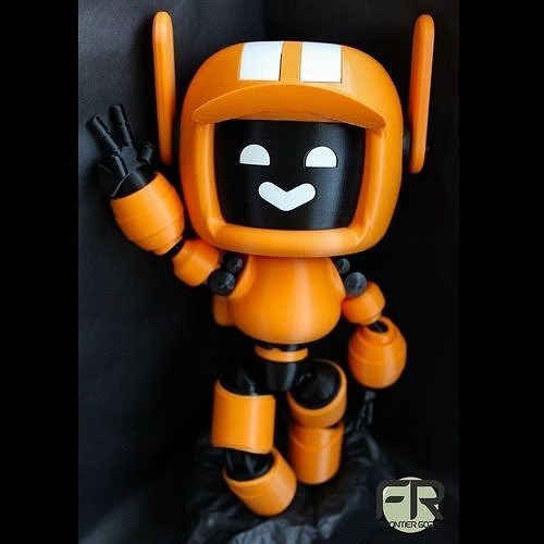 Orange bot - LOVE DEATH ROBOTS 3D model 3D printable | CGTrader