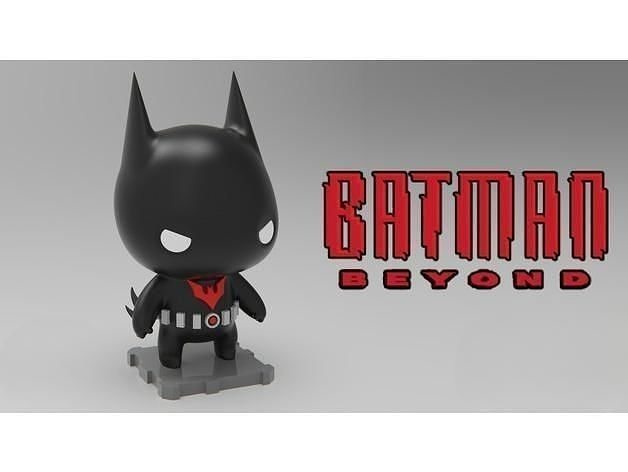 Batman Beyond 3D Printed Hero Figure 3D model 3D printable | CGTrader
