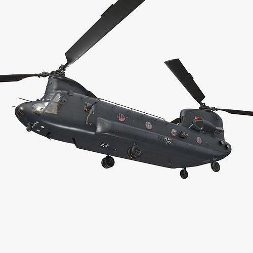 CH-47 Chinook Luftwaffe Basic Animation 3D model animated | CGTrader