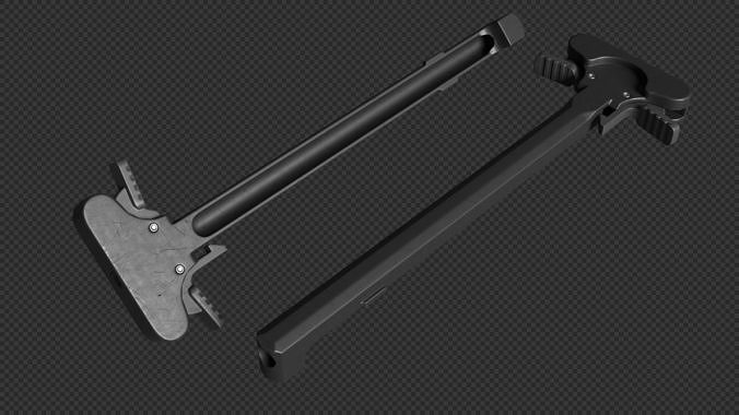 3D model AR-15 KAC Ambidextrous Charging Handle VR / AR / low-poly ...