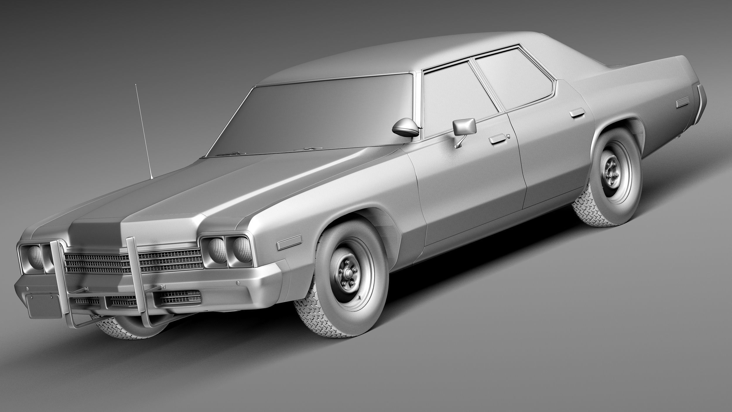 Dodge Monaco 1974 Bluesmobile 3D model | CGTrader