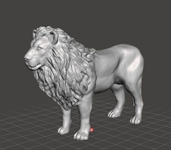AFRICAN LION FIGURE MODEL ANIMAL CREATURE WILDLIFE REALISTIC 3D model ...
