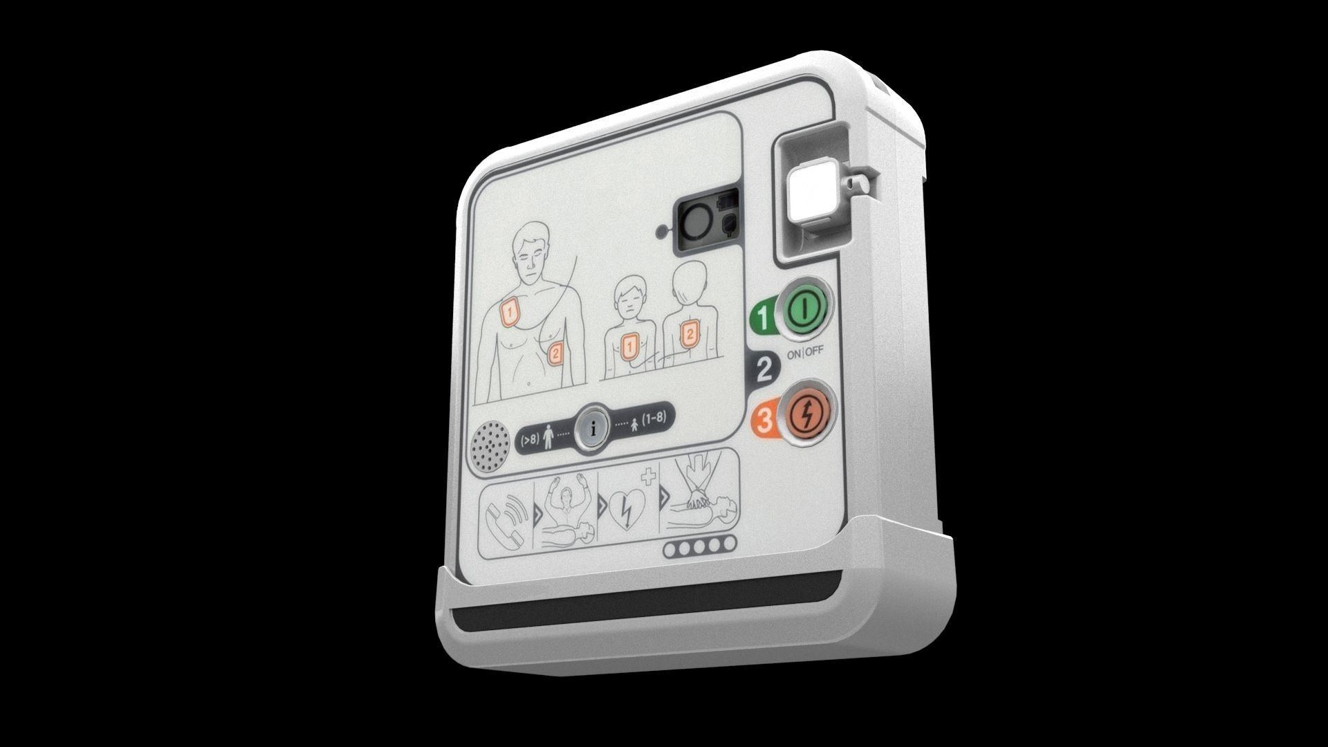 Defibrillator 3D model | CGTrader