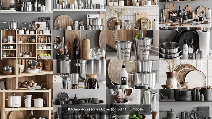 Kitchen Accessories Collection vol 11 | CGTrader