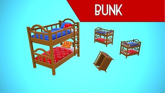 3D model BUNK CARTOON STYLIZED VR / AR / low-poly | CGTrader