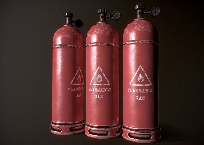 3D model Red Propane VR / AR / low-poly | CGTrader