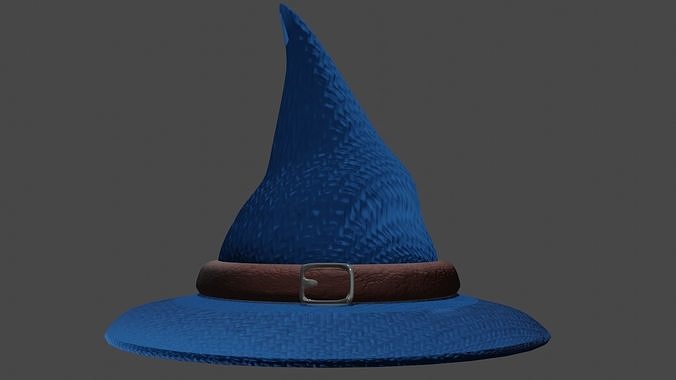 3D model Low Poly Wizard Hat VR / AR / low-poly | CGTrader