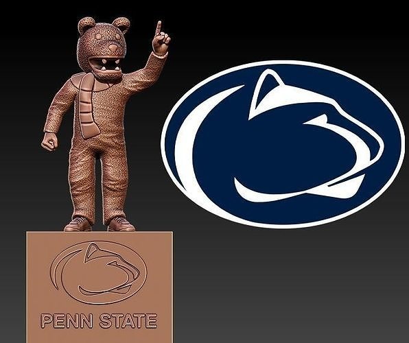 NCAA - PENN STATE NITTANY LIONS FOOTBALL MASCOT STATUE DESTOP 3D model ...