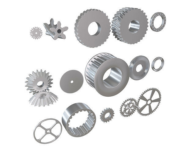 Cogwheel Objects Clutches Gears 3D model | CGTrader