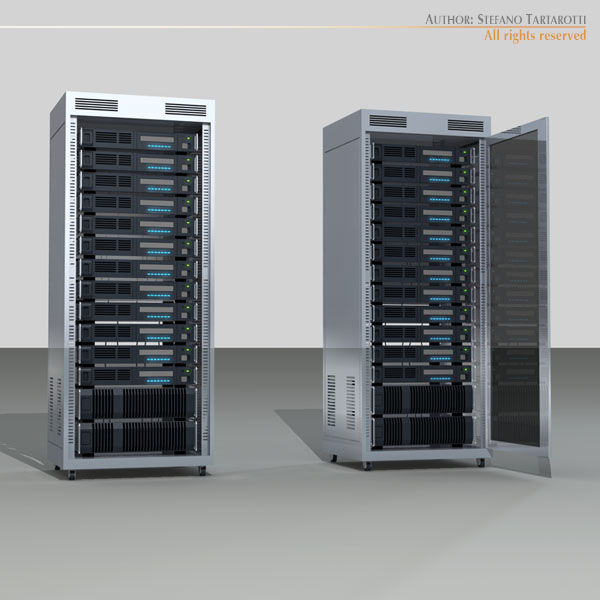 Server rack 3D model | CGTrader