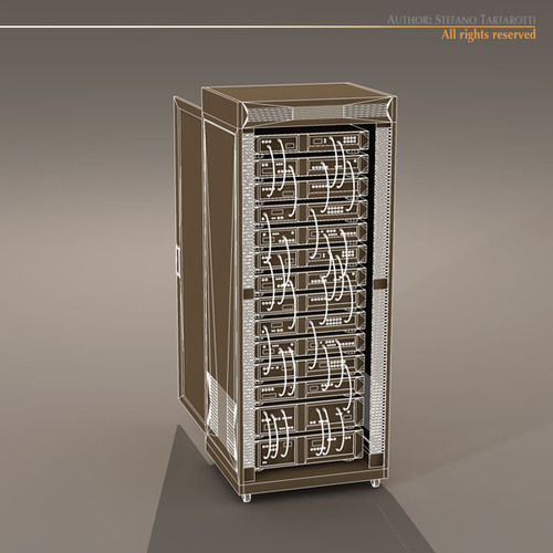 Server rack 3D Model OBJ 3DS C4D DXF - CGTrader.com
