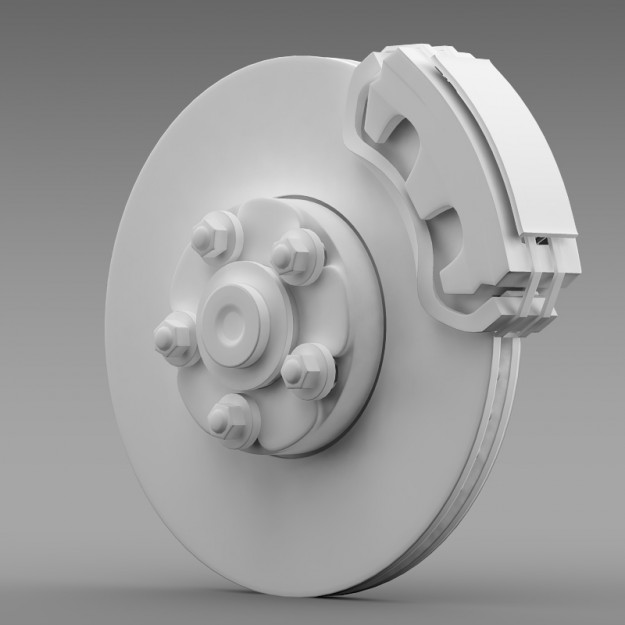 Disc brake 3D Model MAX OBJ 3DS FBX C4D LWO LW LWS | CGTrader.com
