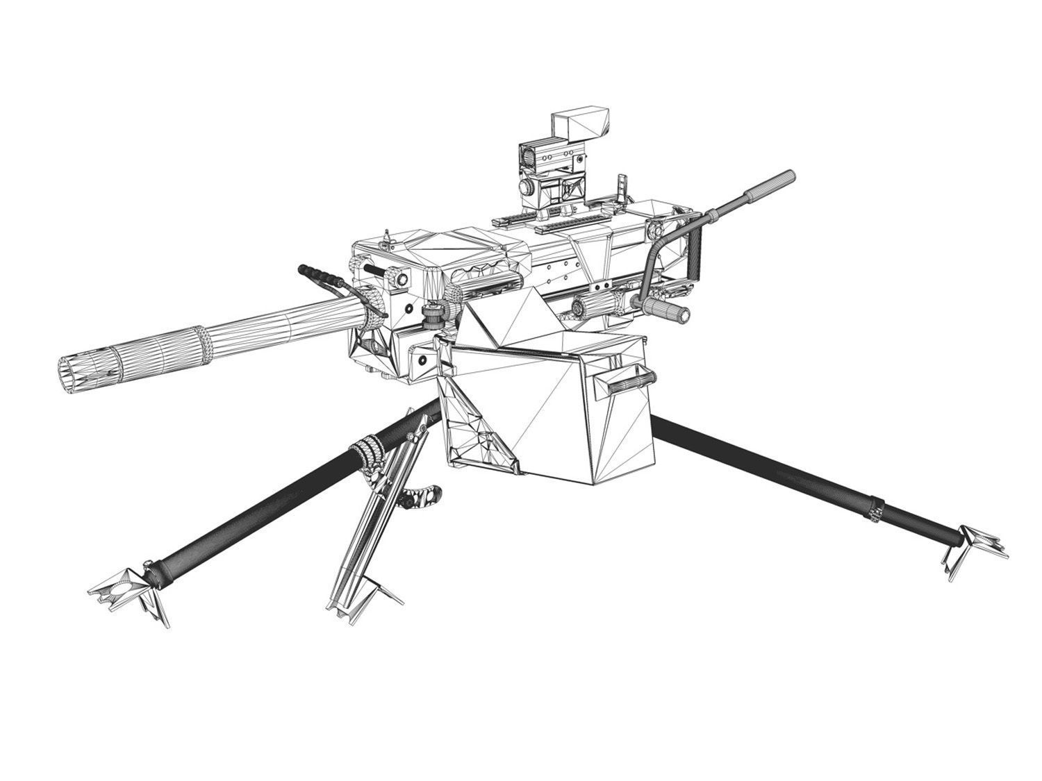 40mm GMG - Grenade Machine Gun 3D model | CGTrader