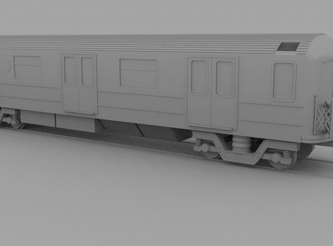 New York subway train 3D Model OBJ BLEND | CGTrader.com