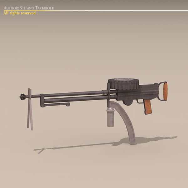 Lewis gun 3D model | CGTrader
