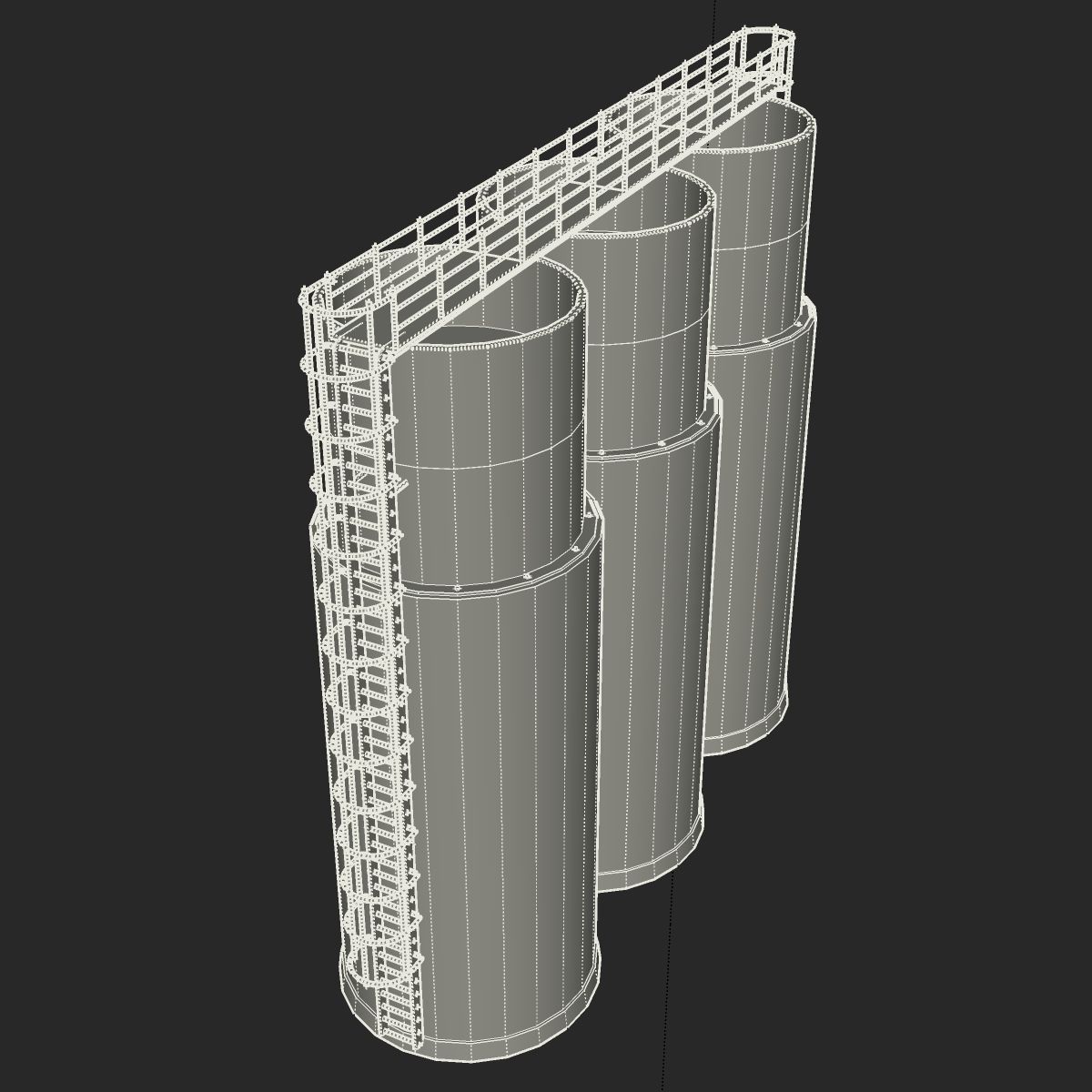 Industrial water towers 3D model | CGTrader
