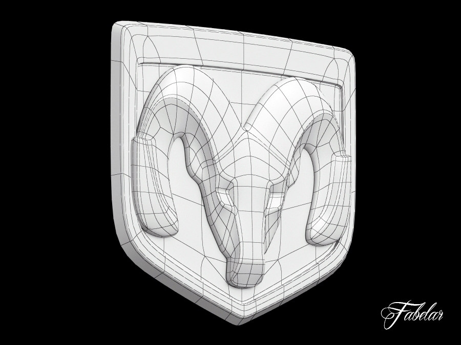 Dodge Emblem free 3D model | CGTrader