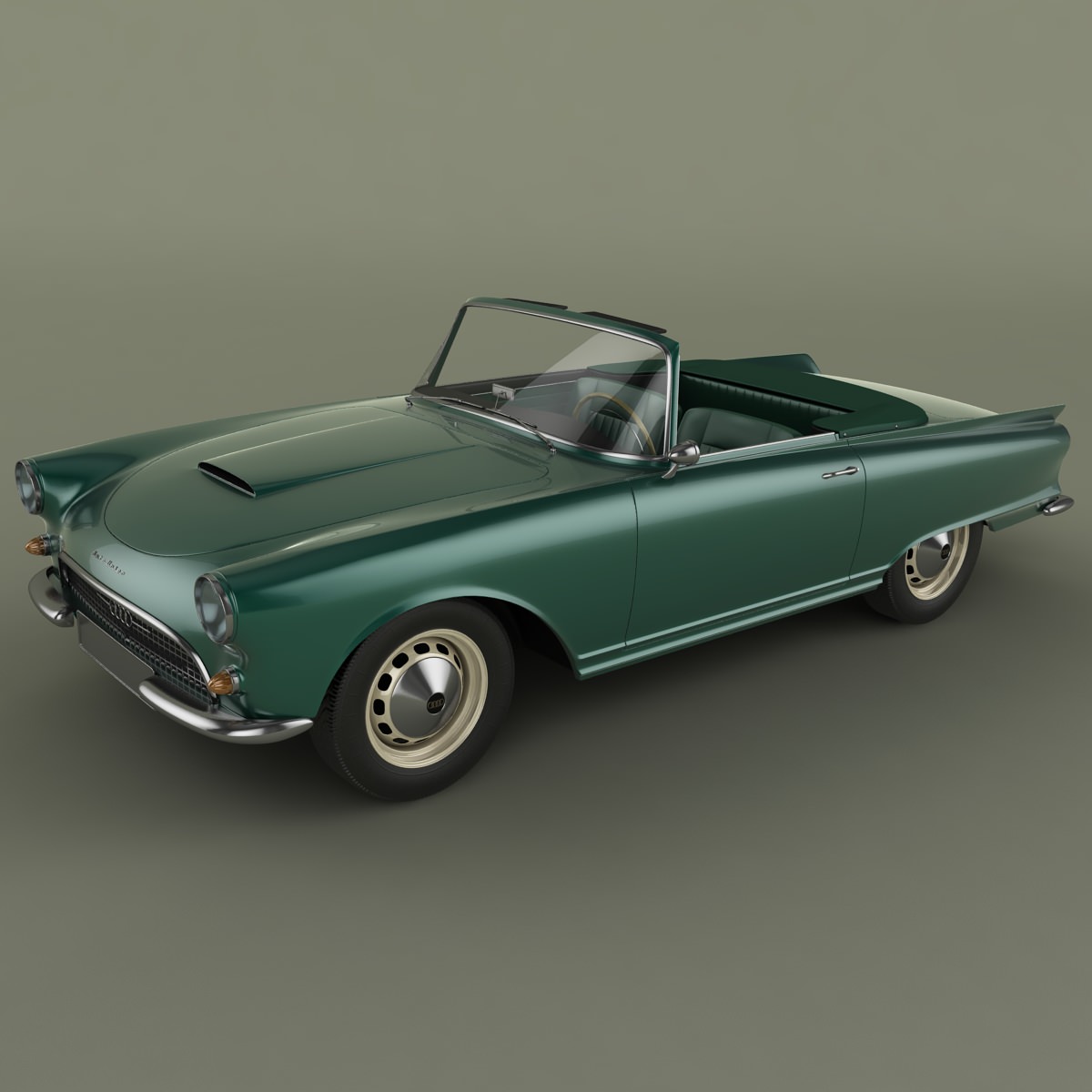 Auto Union 1000 SP Cabriolet 3D model | CGTrader