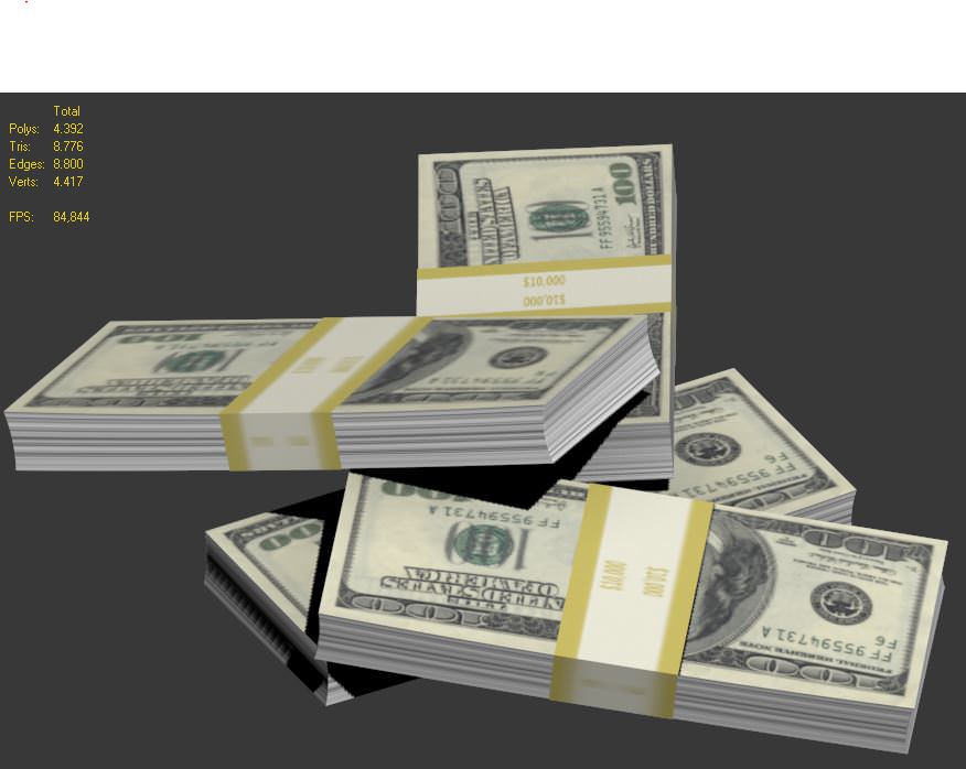 Cash Money free 3D model | CGTrader