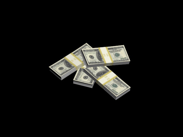 Cash Money free 3D model | CGTrader