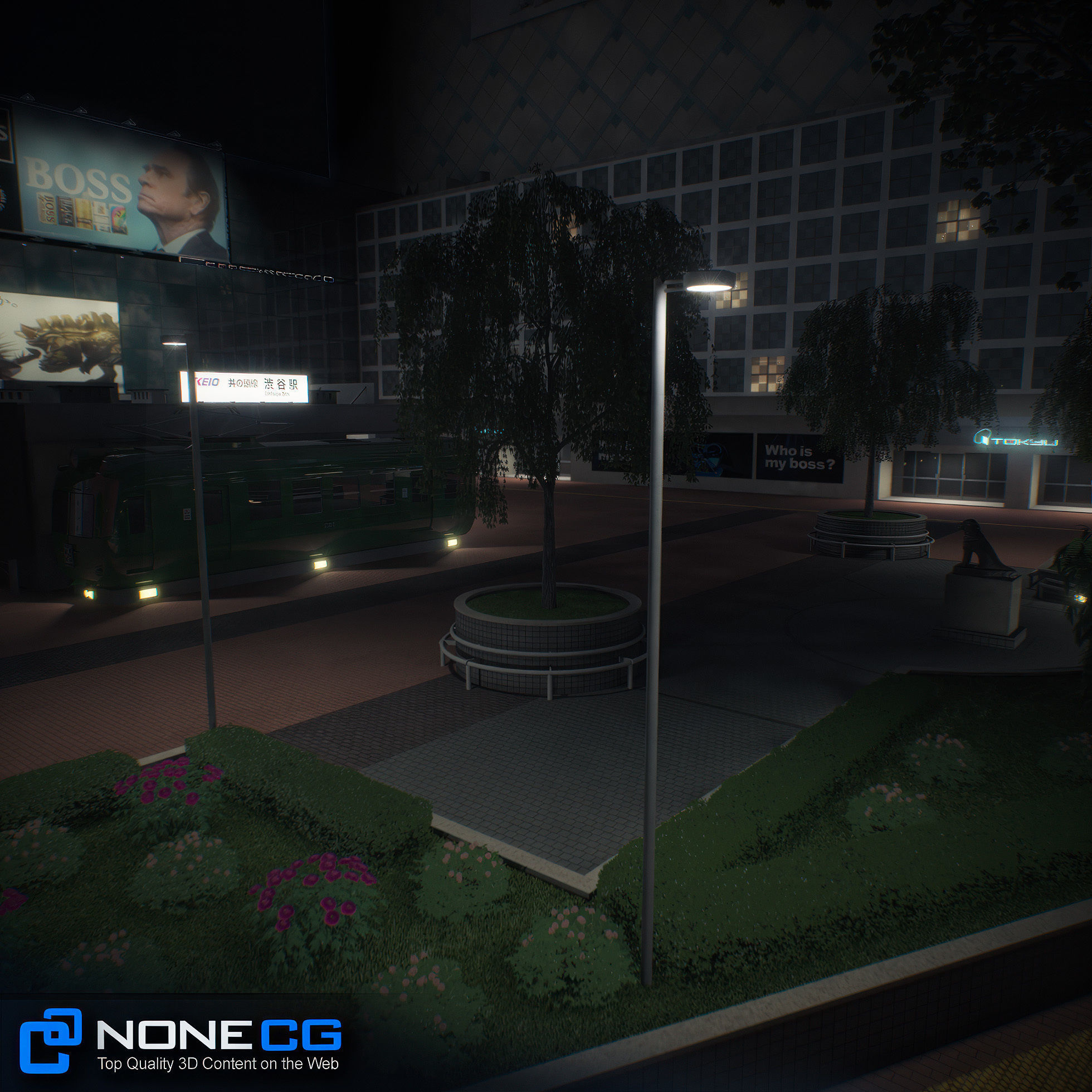 Tokyo Shibuya Block Hachiko 3D model animated | CGTrader