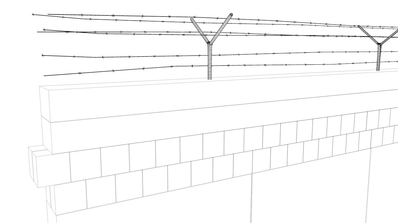 Berlin Wall 1st gen Element 3D model | CGTrader