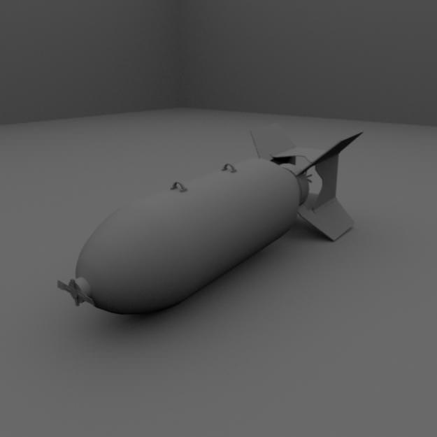 AN-M64 500lb General Purpose Bomb 3D Model MA MB - CGTrader.com