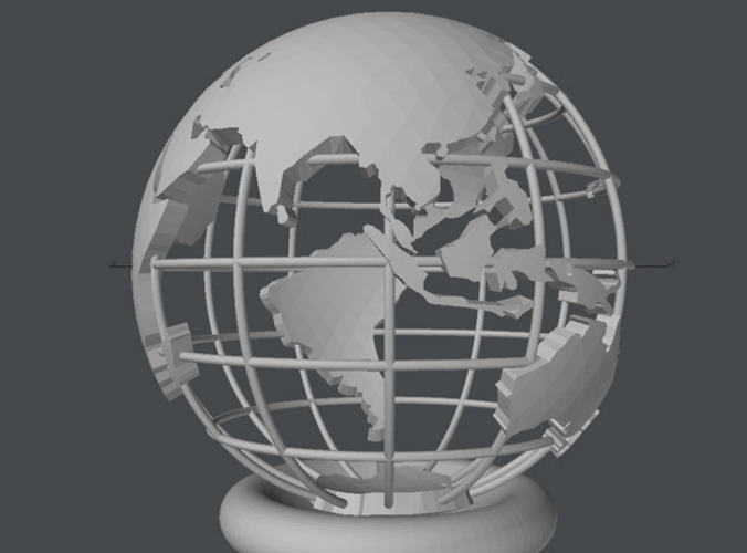Globe 3D Model 3D printable .stl - CGTrader.com