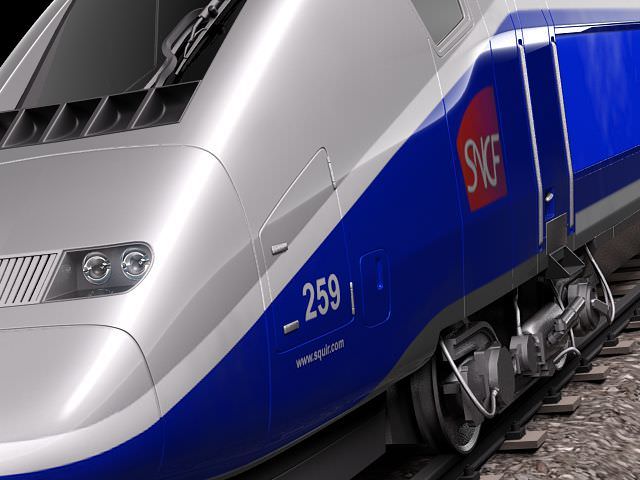 TGV Train 2011 3D Model MAX OBJ 3DS FBX C4D LWO LW LWS - CGTrader.com