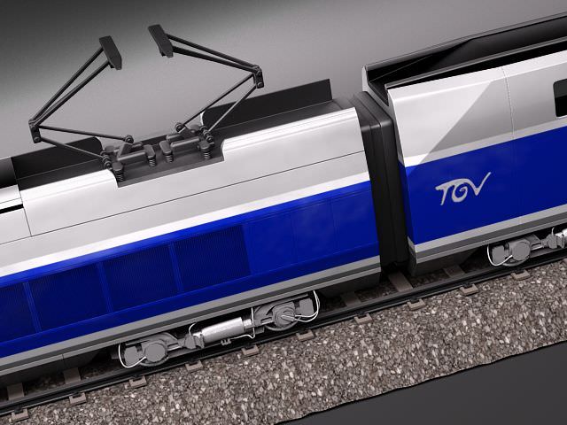 TGV Train 2011 3D Model MAX OBJ 3DS FBX C4D LWO LW LWS - CGTrader.com
