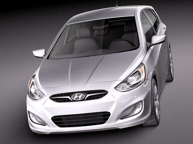 Hyundai Accent Hatchback 2012 3D Model 3D model | CGTrader