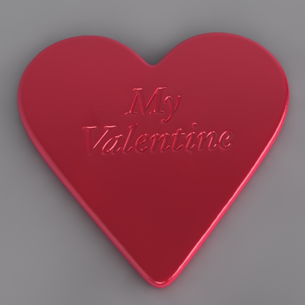 Heart Word Coasters free 3D Model 3D printable STL - CGTrader.com