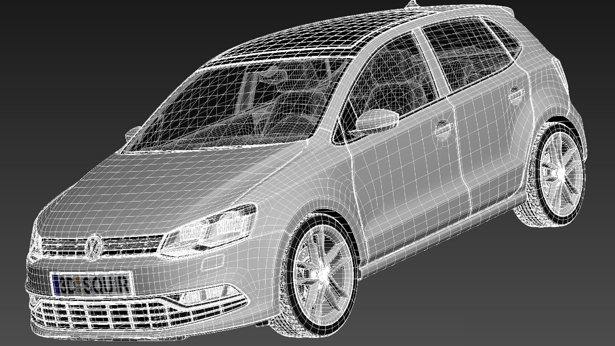Volkswagen Polo 5-door 2015 3D model | CGTrader