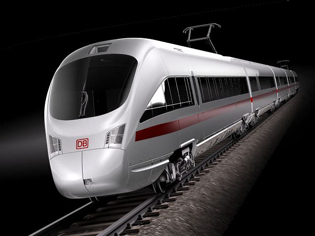 ICE-T Train 2011 3D Model MAX OBJ 3DS FBX C4D LWO LW LWS | CGTrader.com