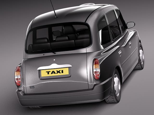 London Taxi TX4 3D Model MAX OBJ 3DS FBX C4D LWO LW LWS | CGTrader.com