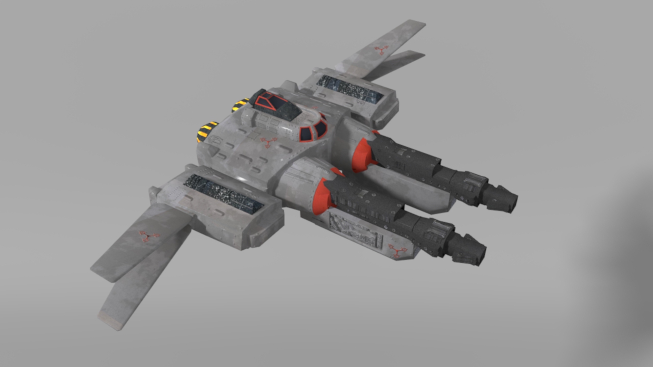 3D model Low-poly space fighter VR / AR / low-poly | CGTrader