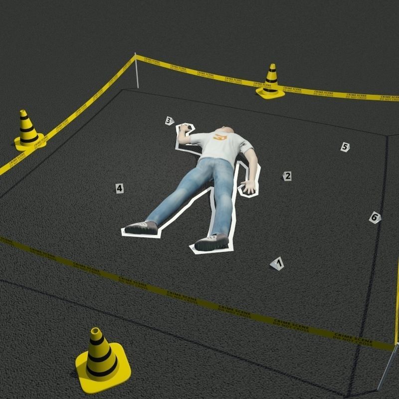 Crime scene 3D model | CGTrader