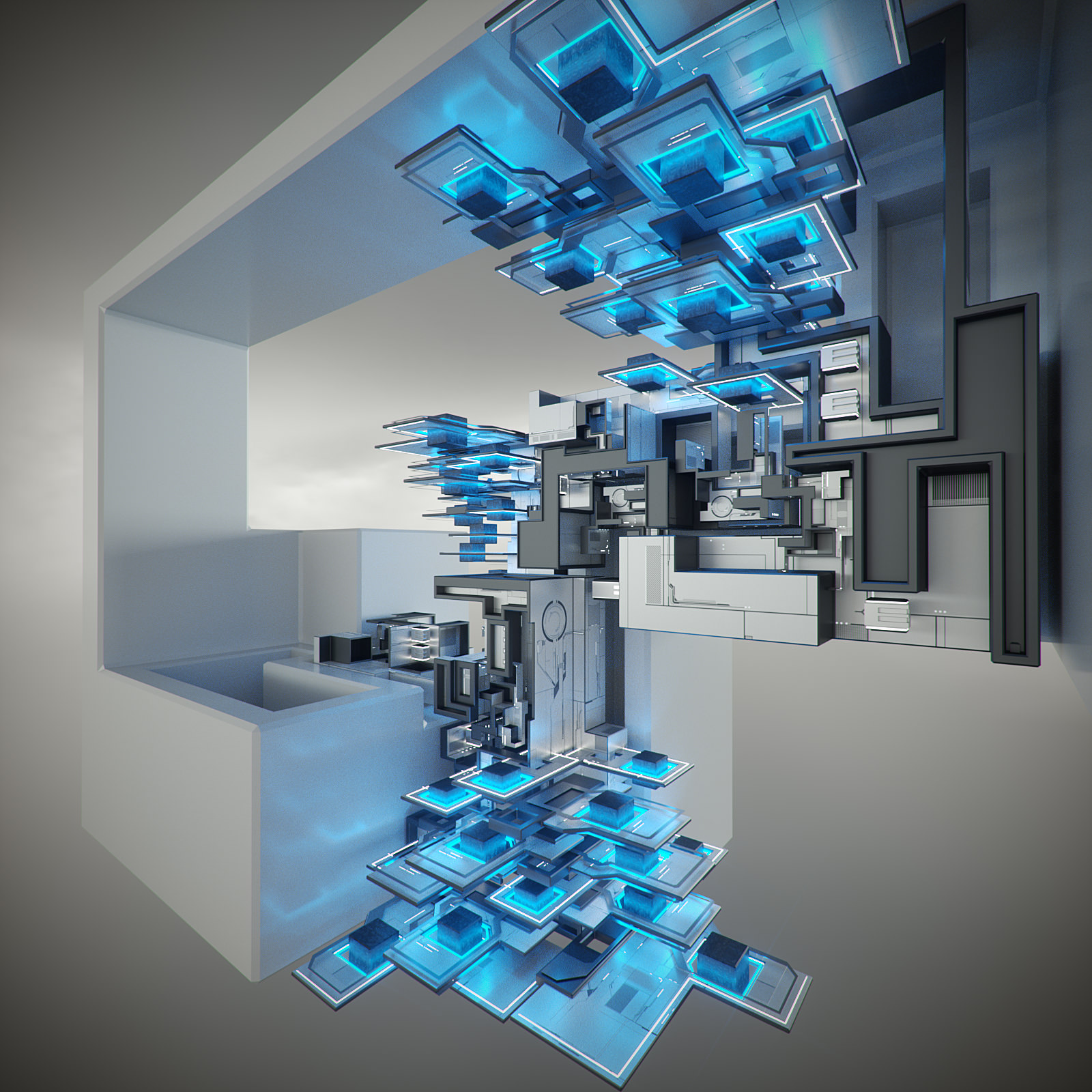 Tech art-TF-TB2 kit 3D model animated | CGTrader