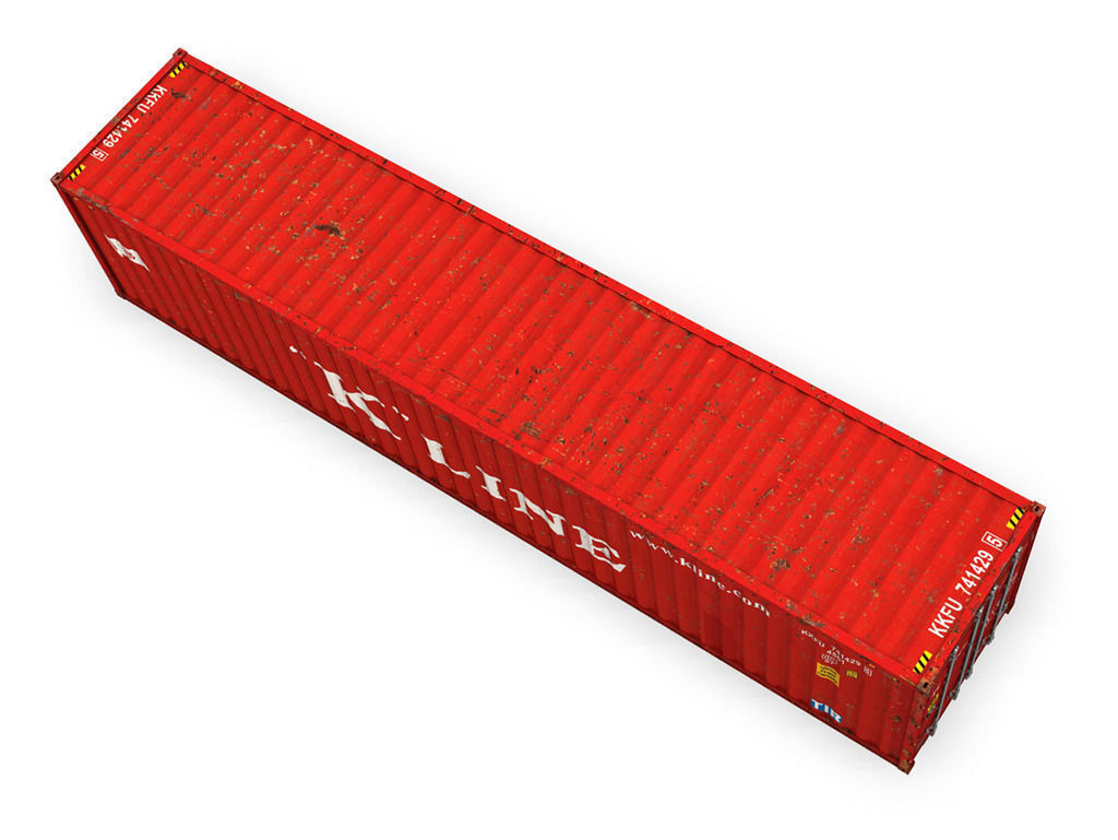 40ft Shipping Container - K Line 3D model | CGTrader