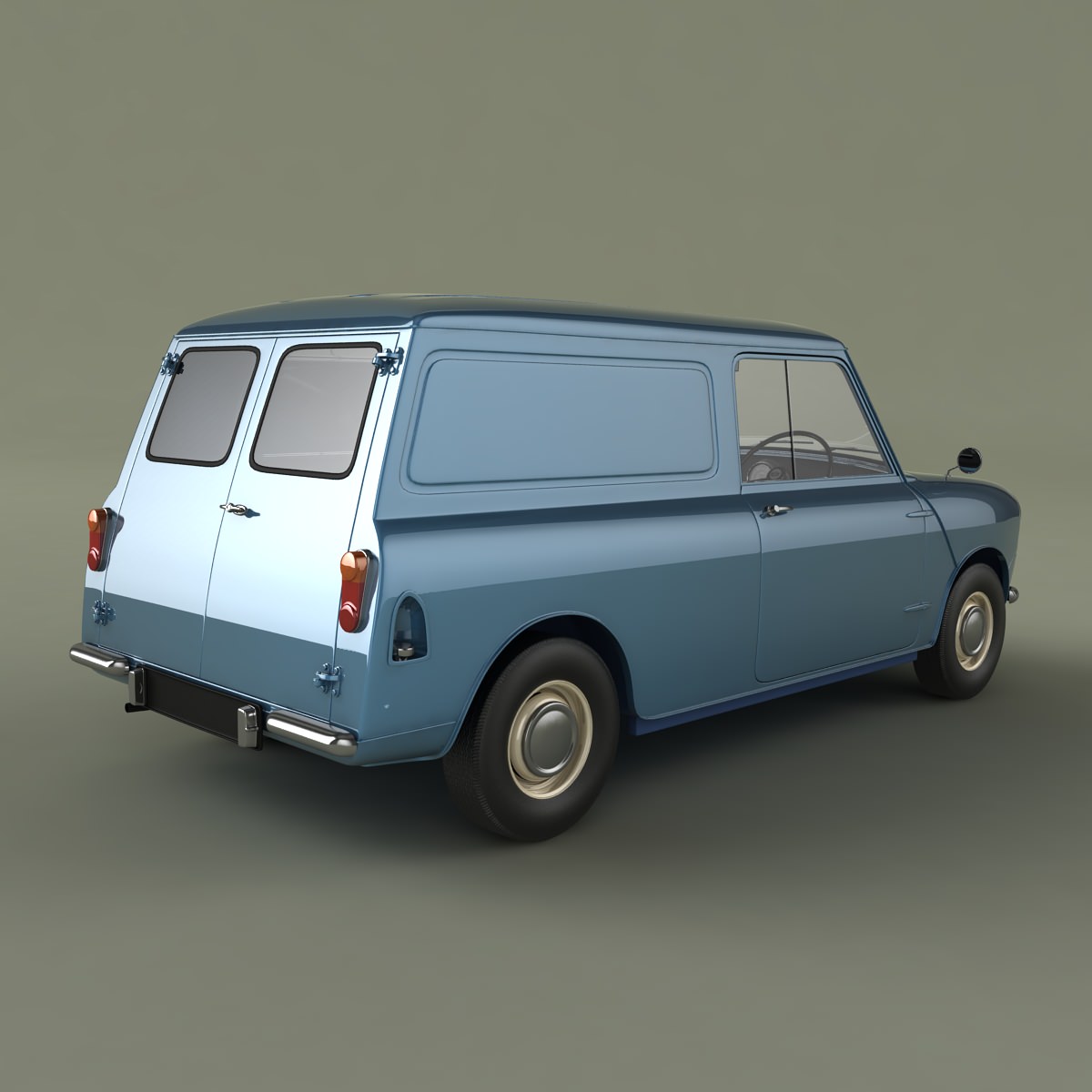Austin Mini Van 3D Model MAX OBJ - CGTrader.com