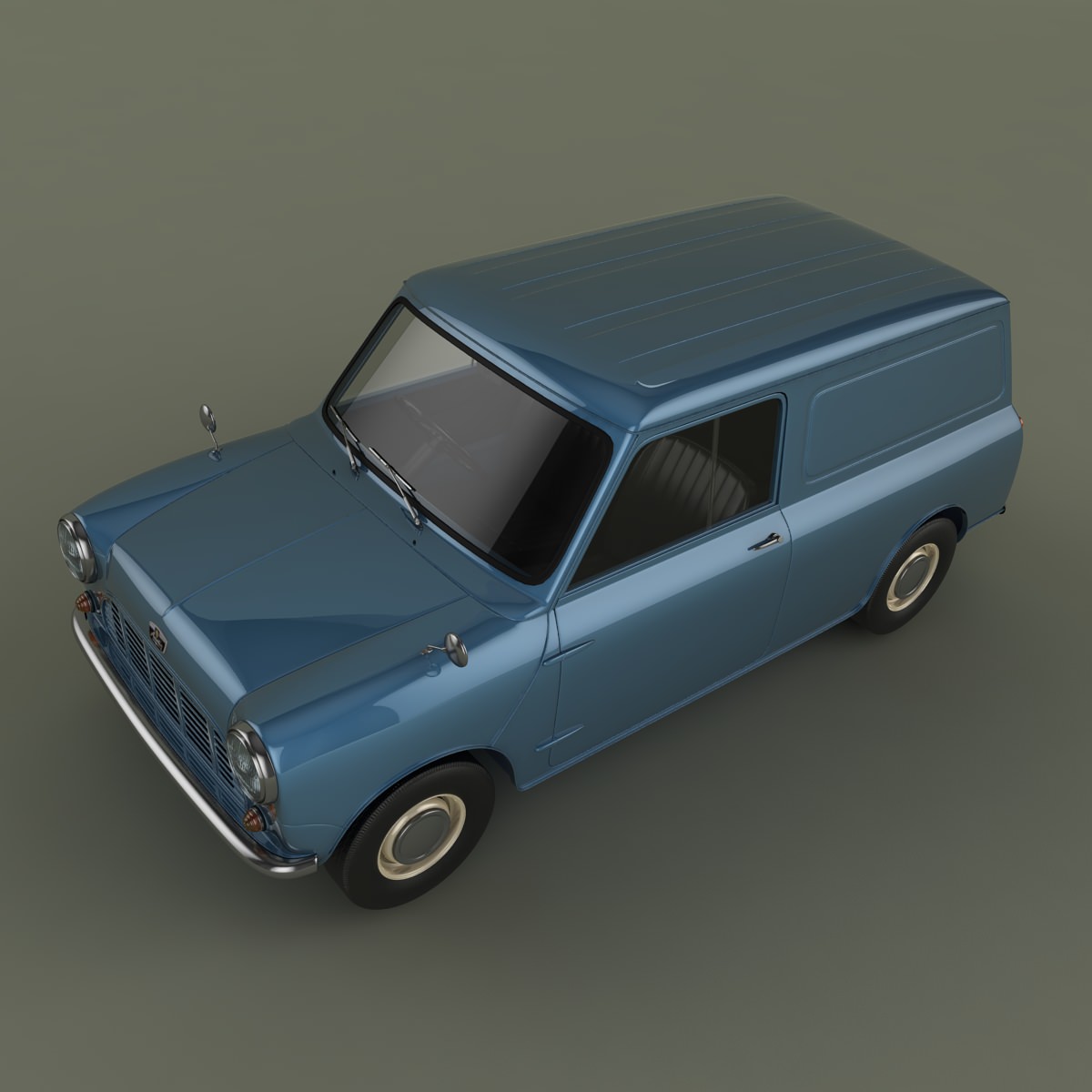 Austin Mini Van 3D Model MAX OBJ | CGTrader.com