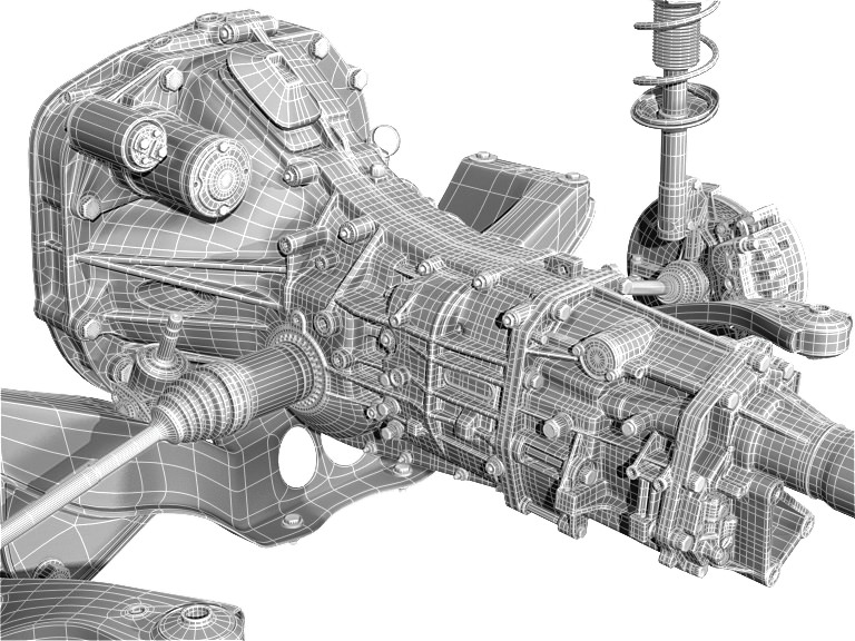 Undercarriage 3D model rigged | CGTrader