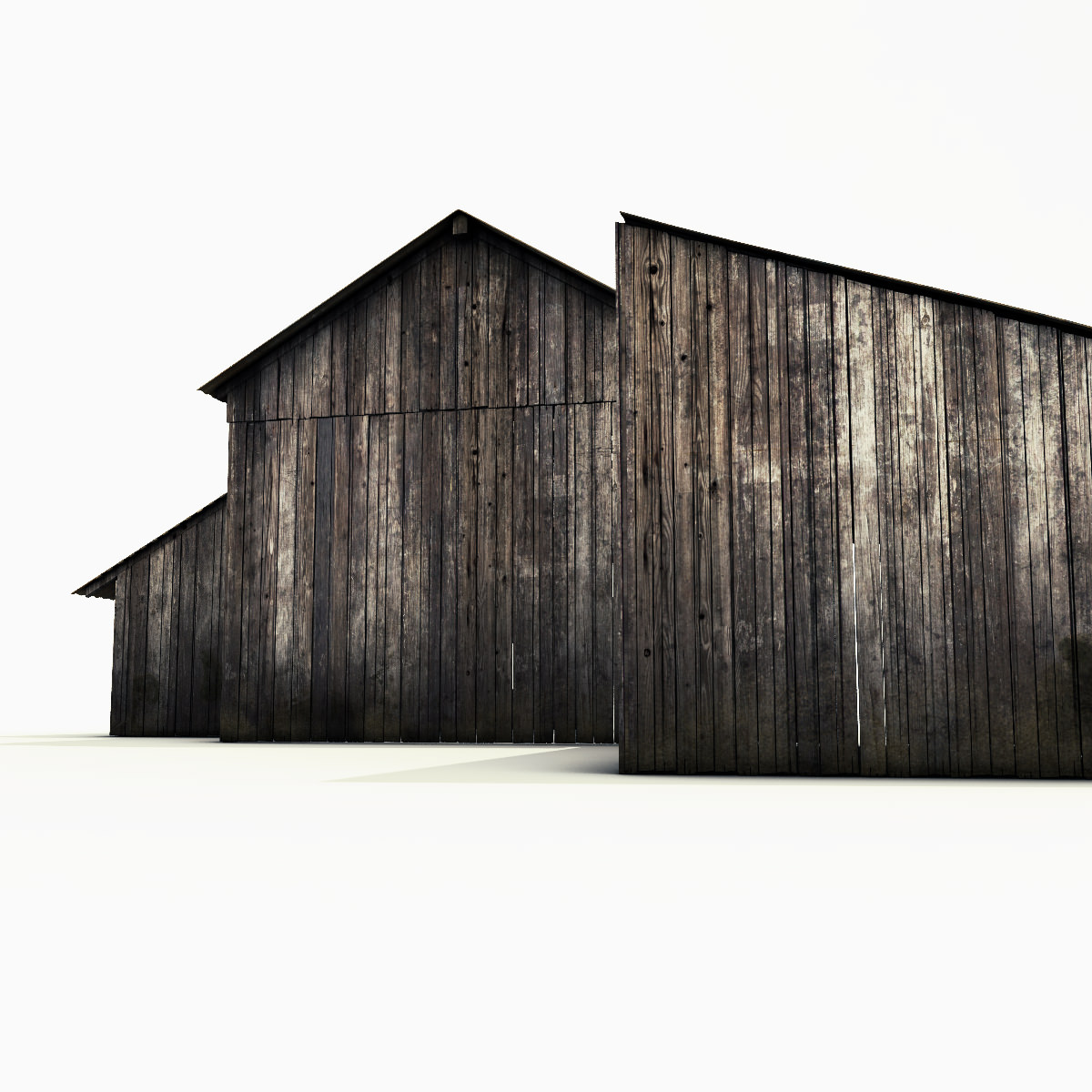 3D model Barn model old with rusty roof VR / AR / low-poly | CGTrader