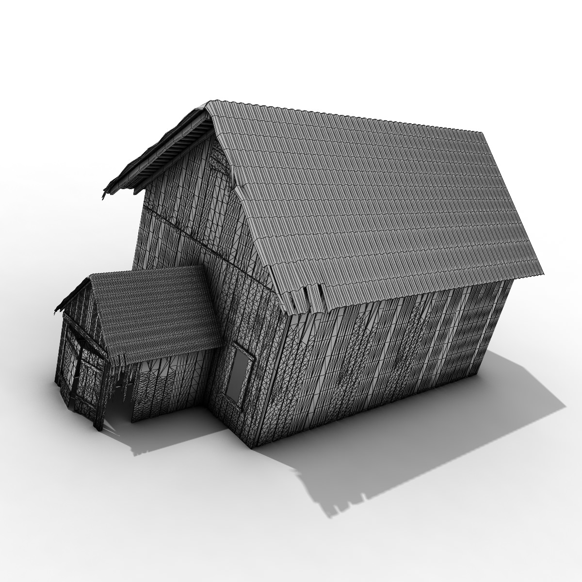 3D model Barn with interior VR / AR / low-poly | CGTrader