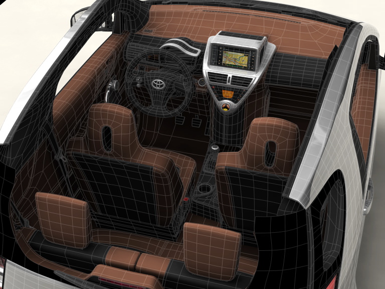 Toyota IQ 3D model | CGTrader