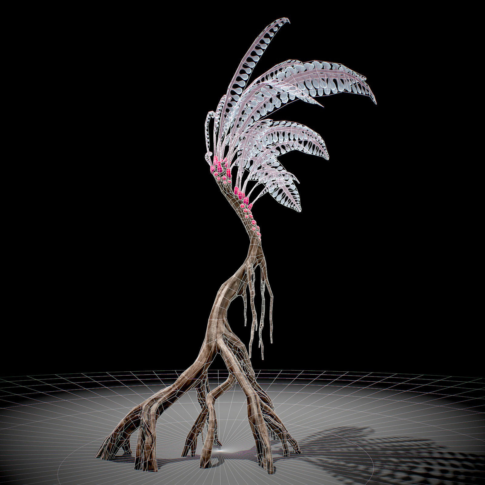 3D model Alien Plant Fern Type 1 VR / AR / low-poly | CGTrader