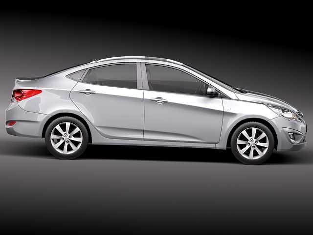 Hyundai Verna 2011 3D model | CGTrader