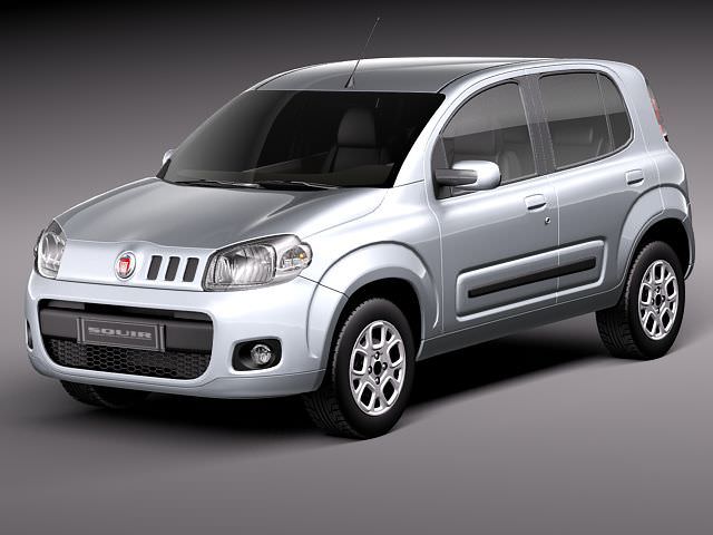 Fiat Uno 2011 3D model | CGTrader